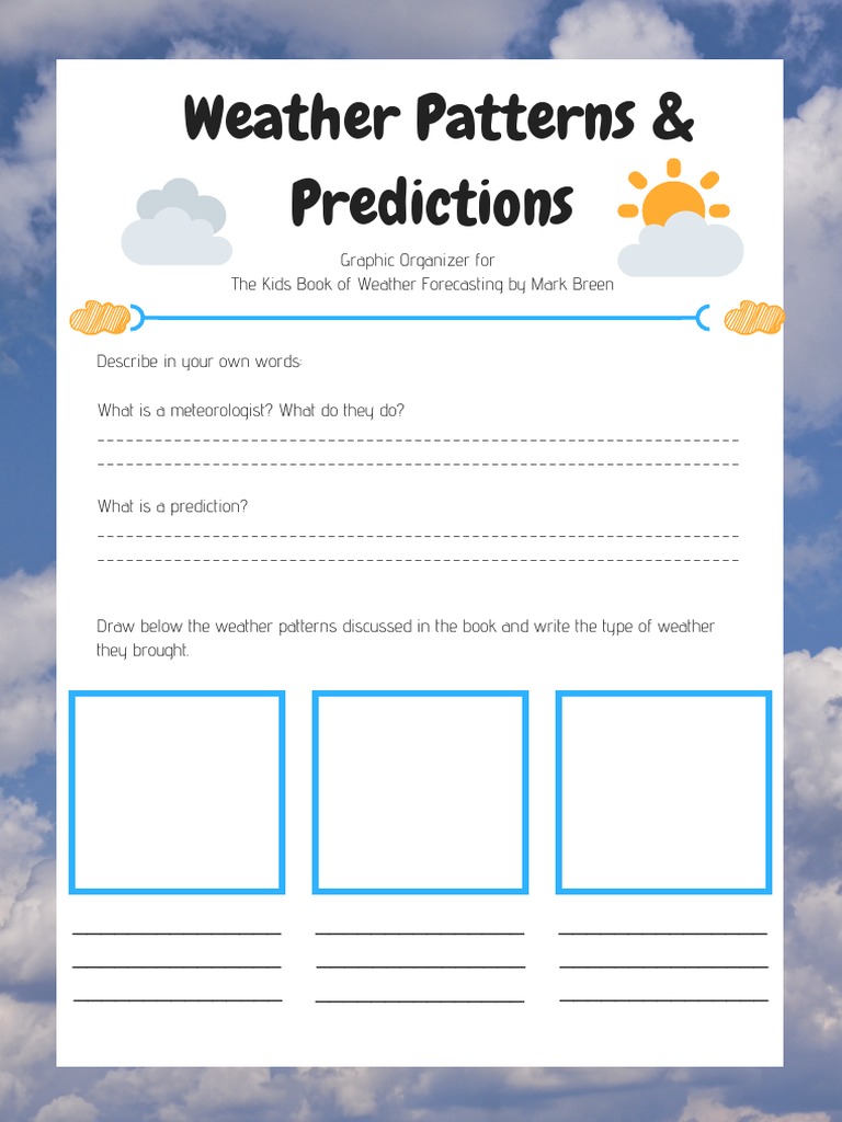Weather Pattern Graphic Organizer | PDF | Applied And Interdisciplinary ...