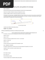Sanitary Pipe Gradient Guidelines | PDF | Slope | Sanitary Sewer