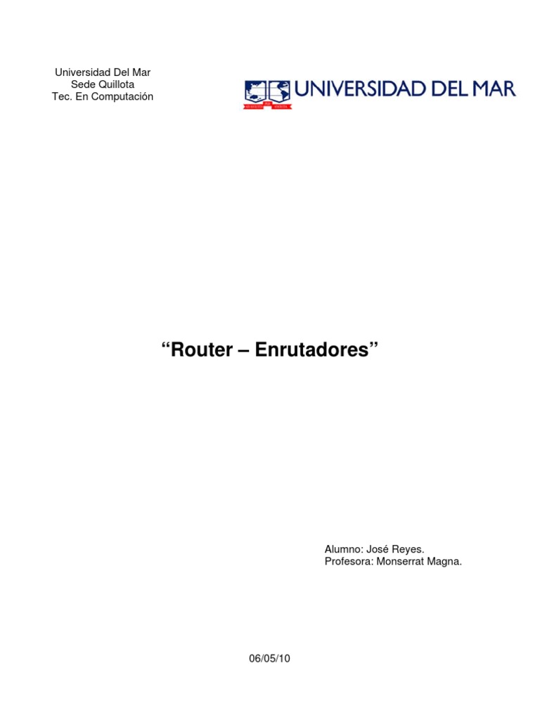 Historia de Los Routers | PDF | Enrutador (Computación) | Red de ...