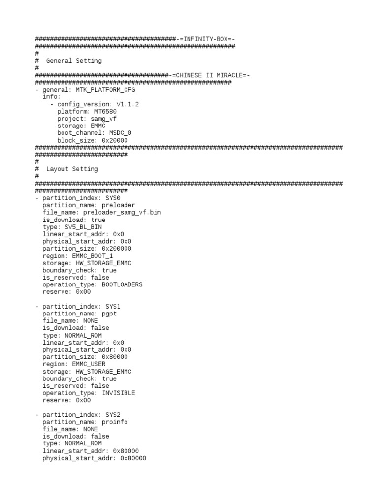 MT6580 Android Scatter | PDF | Computer Data | Computer Data Storage