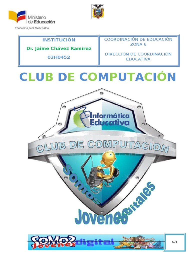 Proyecto Del Club de Informatica | PDF | Institución | Informática