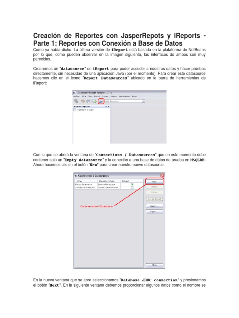 Generando Reportes con JasperReports e iReport - Configurando el ...