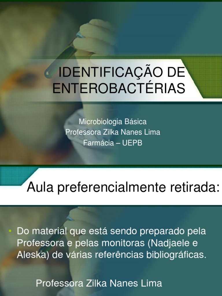 Identificação de Enterobactérias | PDF | Ágar | Biologia