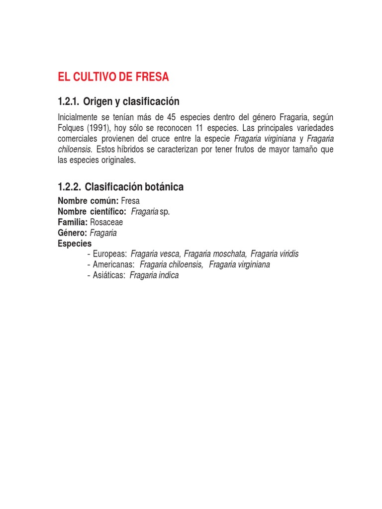 El Cultivo de Fresa | PDF | Plaga (organismo) | fresa