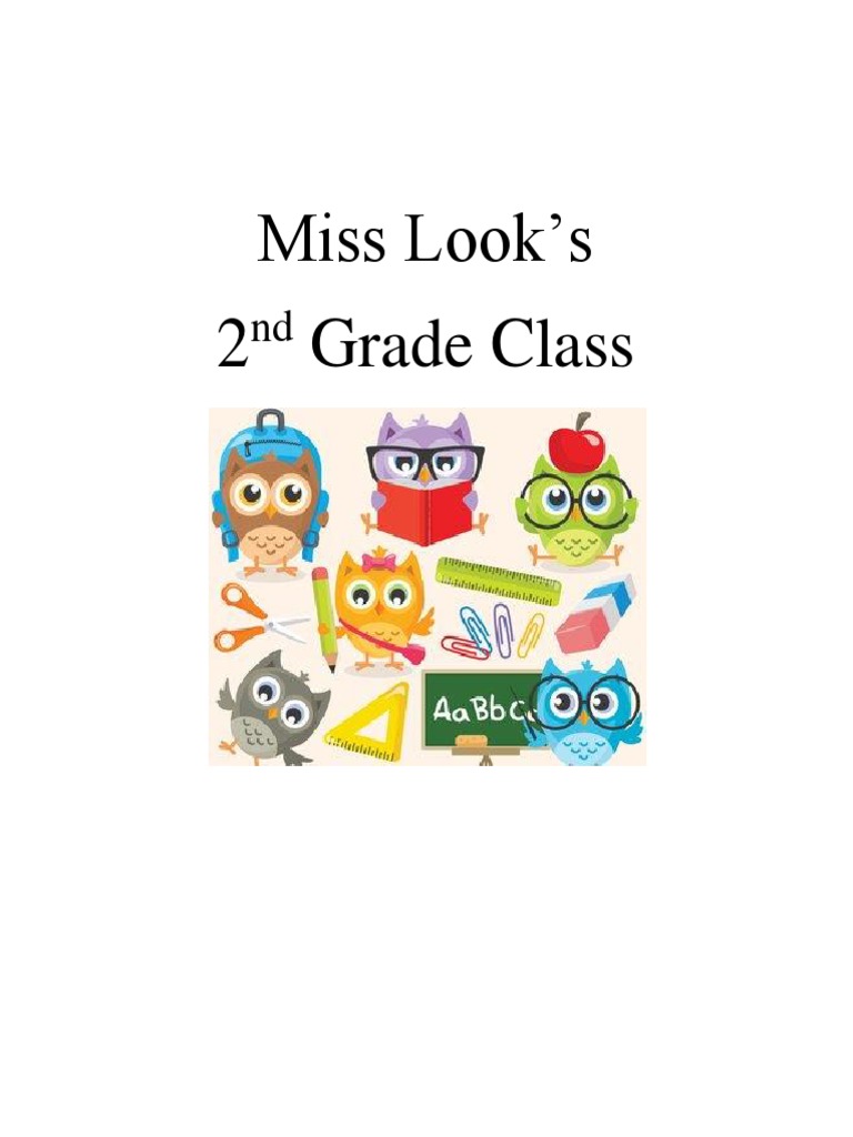 Miss Look's 2 Grade Class | PDF | Fluency | Teaching Mathematics