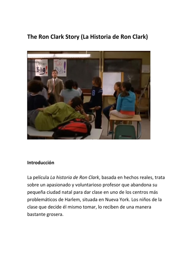 The Ron Clark Story (La Historia de Ron Clark): Introducción | Ocio