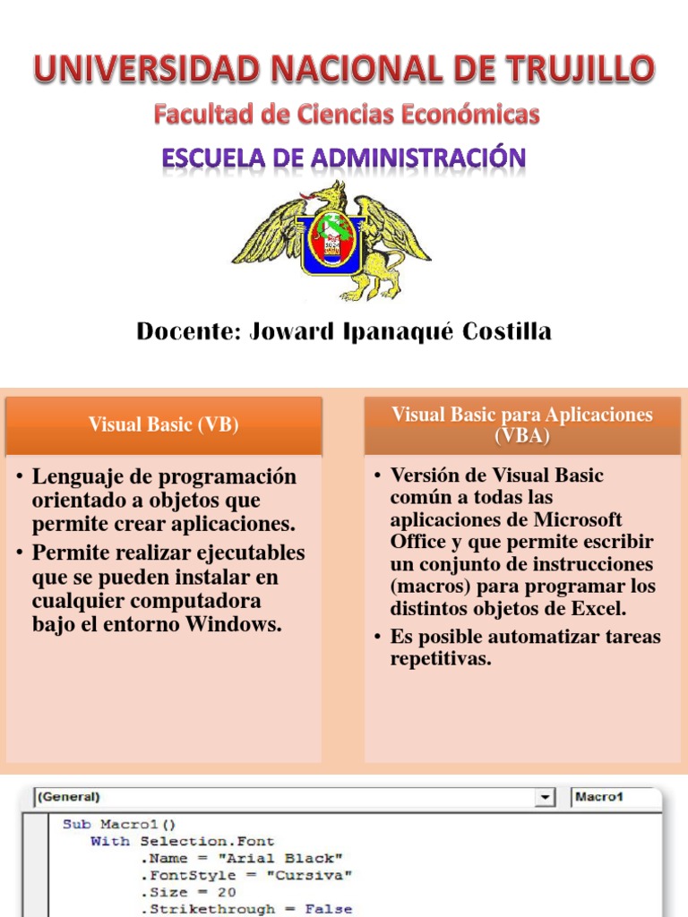 Introducción a VBA y Macros en Excel | PDF | Macro (informática) | Visual Basic para Aplicaciones