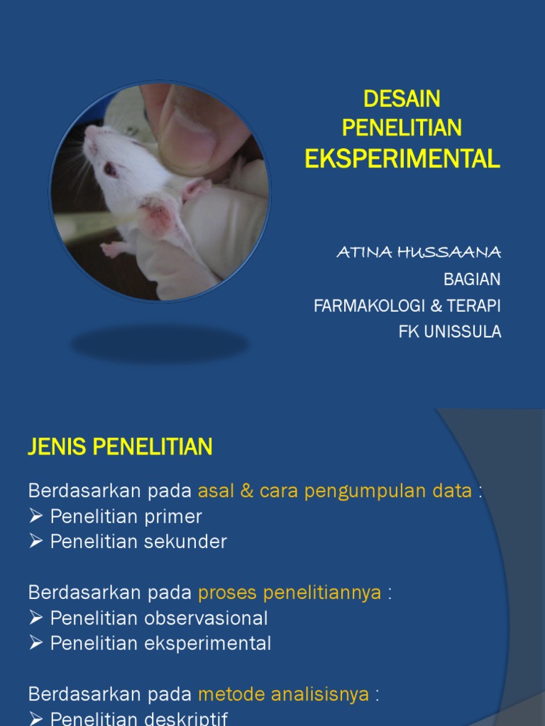 Desain Penelitian Eksperimental | PDF | Sains & Matematika
