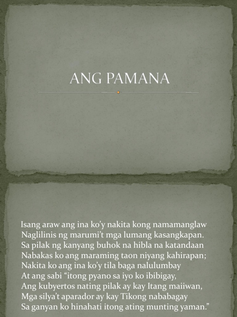 Ang Pamana | PDF