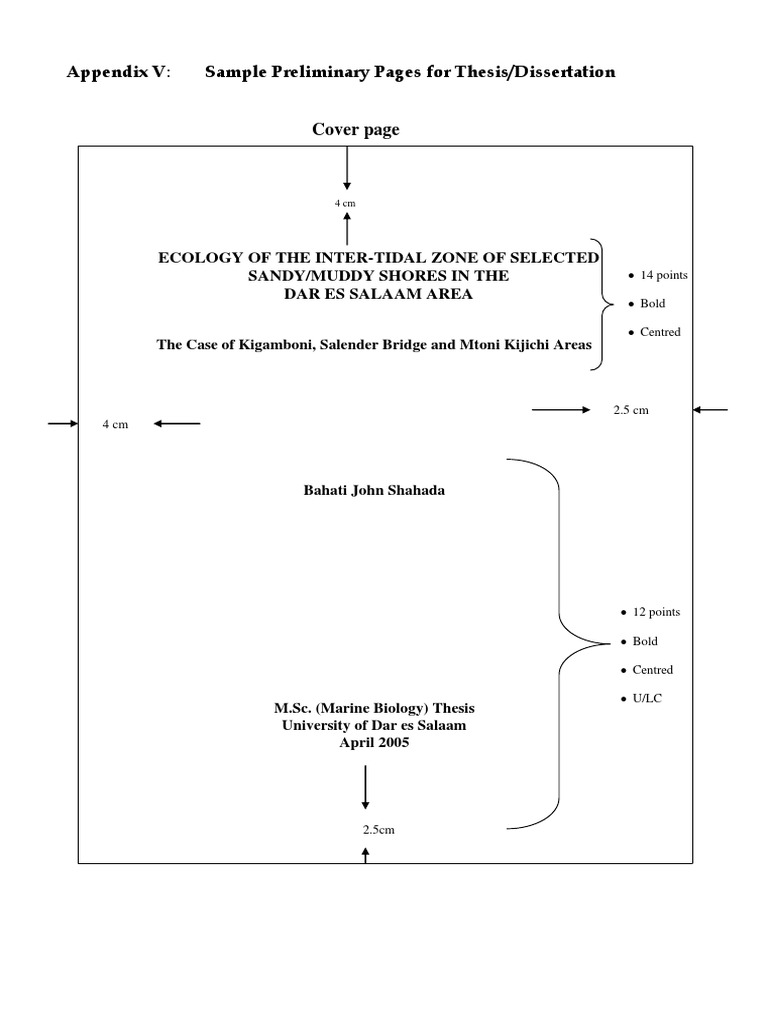 Thesis Appendix Sample