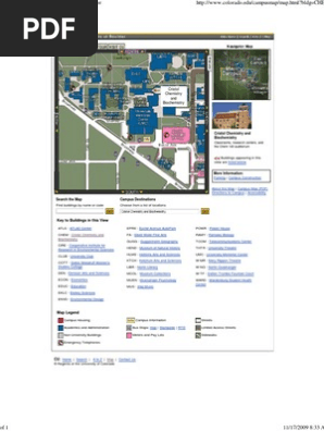 University Of Colorado Boulder Cus Map