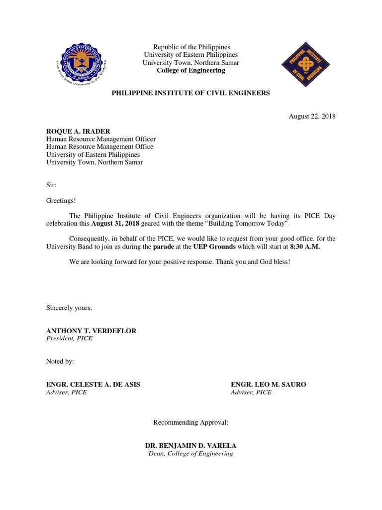 Letter For Band | PDF