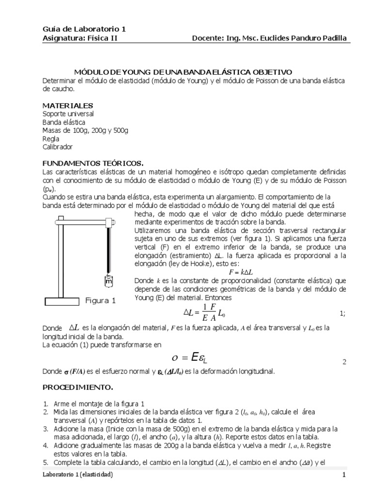 Modulo de Young | PDF | El módulo de Young | Elasticidad (Física)