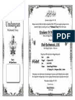 Undangan Tahlilan Pernikahan | PDF | Agama & Spiritualitas