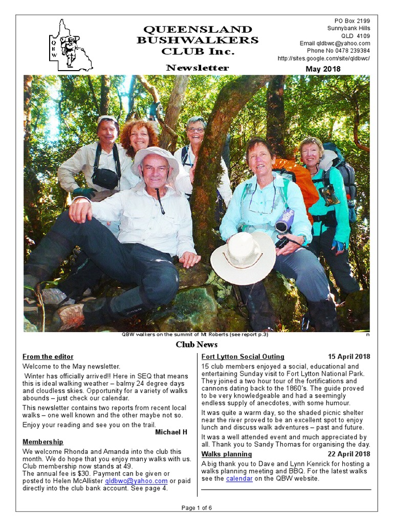 Newsletter | PDF | Outdoor Recreation | Leisure