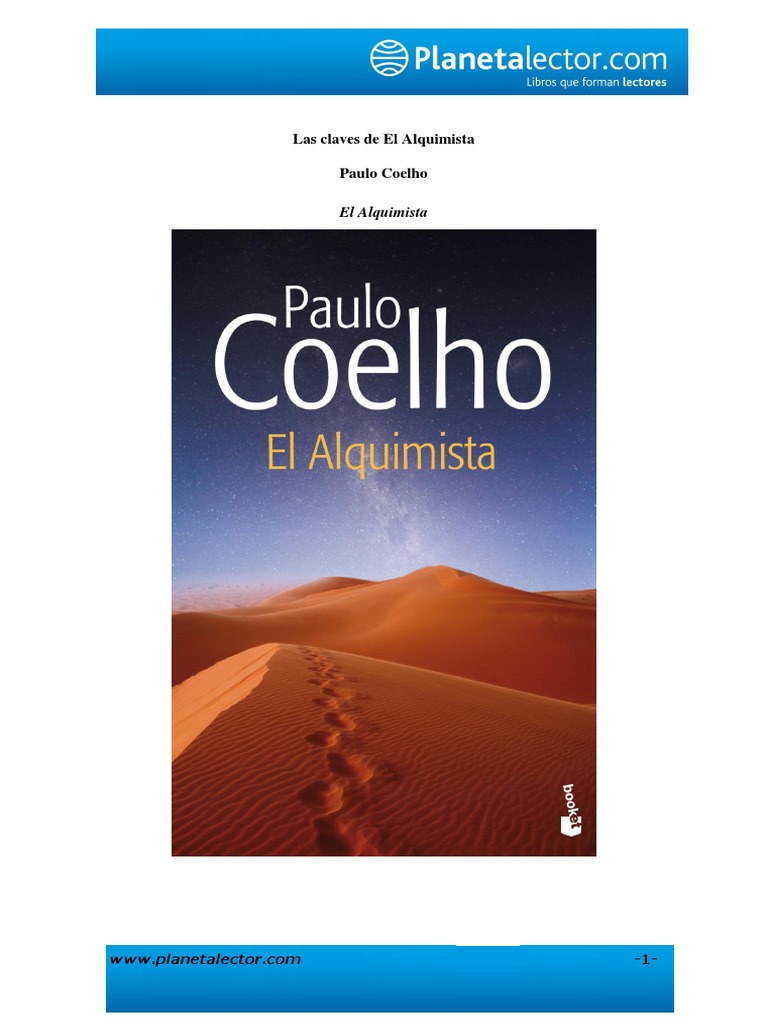 El Alquimista - Claves de Lectura PDF | PDF | Alquimia | El Principito