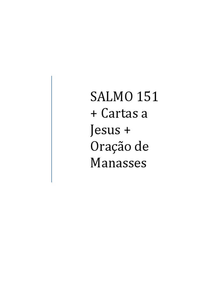 38 - Salmo 151 PDF | PDF | Salmos | Jesus