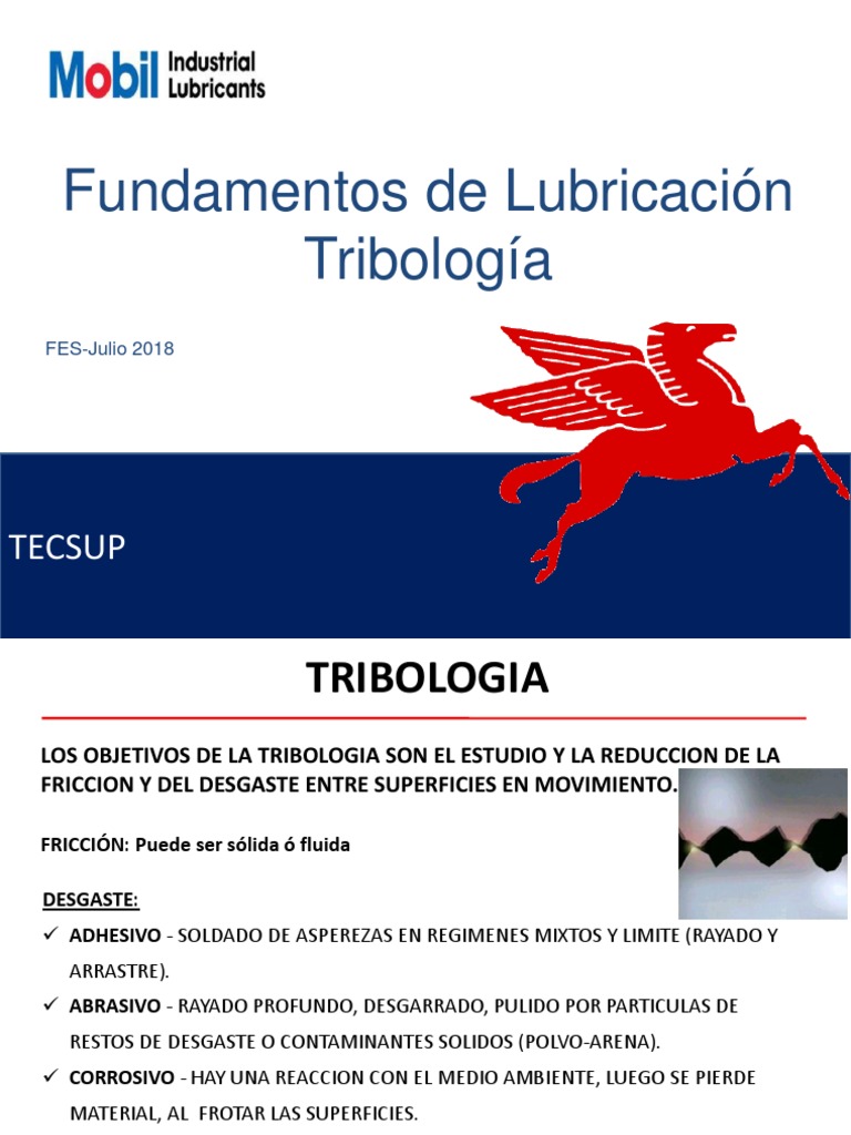 Charla - Fundamentos de Lubricación | PDF | Lubricante | Fricción