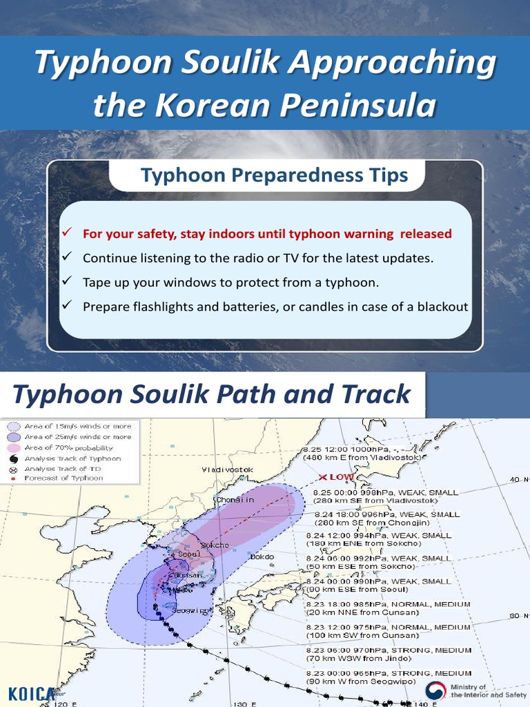 (KOICA) Infographic - Typhoon Preparedness Tips For KOICA Fellows | PDF ...