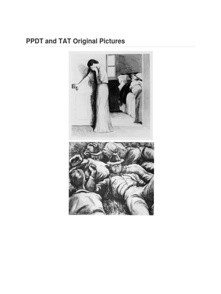 PPDT and TAT Original Pictures | PDF