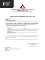 Dole Permit Application for Engine Installation | PDF | Technology ...