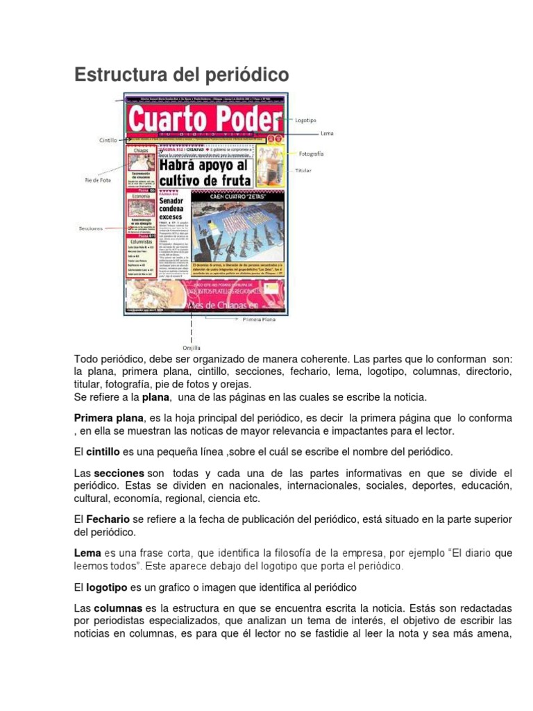 Estructura del periódico.docx | Editorial | Comunicación