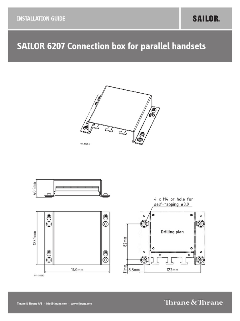 6207 Connection Box For Parallel Handsets Installation Guide PDF | PDF ...