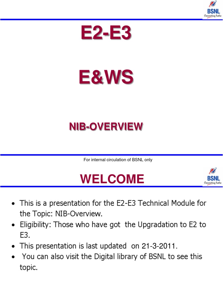 Chapter05.NIB Overview | PDF | Internet Access | Computer Network