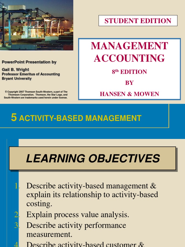 MAHM8e Chapter05.Ab - Az | PDF | Business Process | Management Accounting