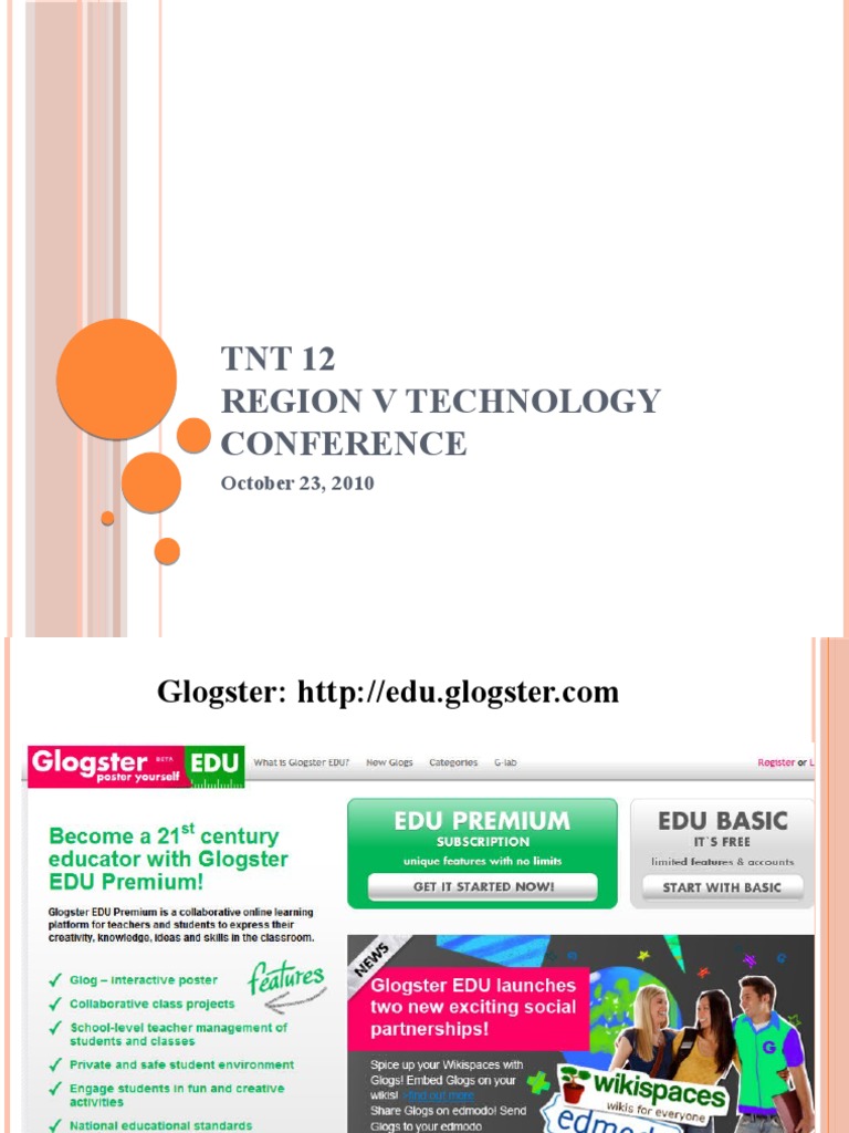TNT 12 Region V Technology Conference: October 23, 2010 | PDF | Art ...