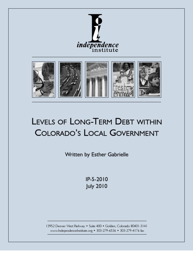 Colorado Local Government Debt Analysis | PDF | Debt | Lease