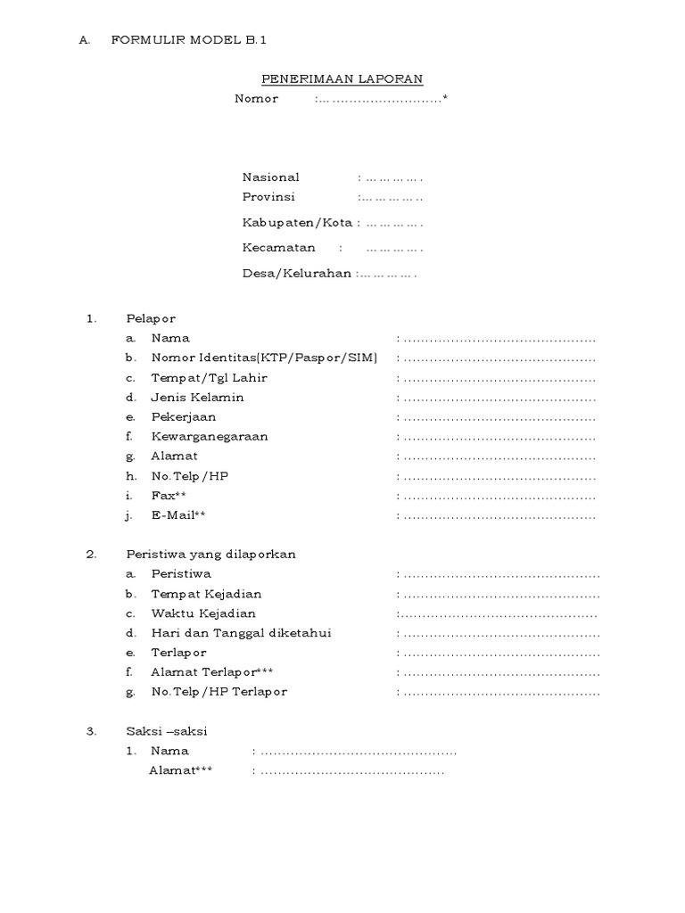 Form Penanganan Temuan Dan Laporan Pelanggaran Pemilu | PDF