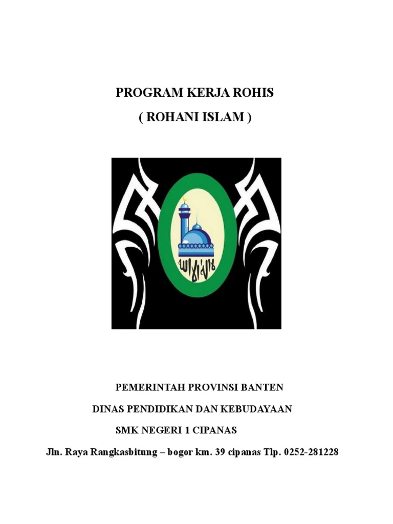 Program Kerja Rohani Islam SMK Negeri 1 Cipanas 2018-2019 | PDF