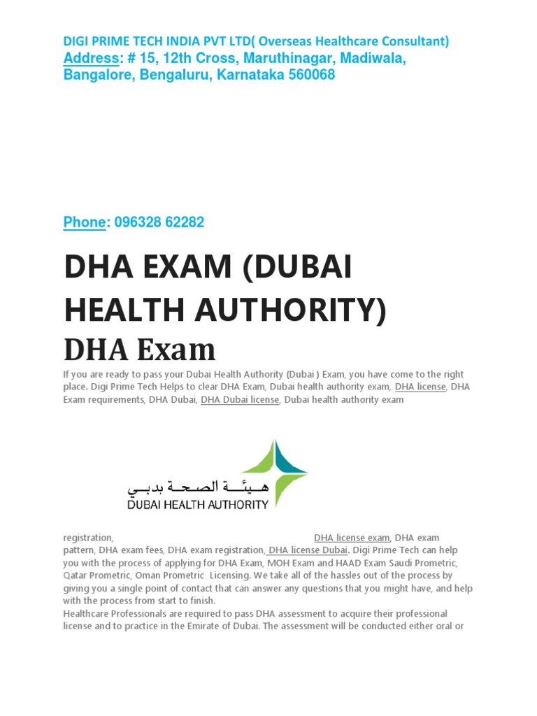 DHA EXAM, DHA LICENSE EXAM, DHA EXAM REGISTRATION PROCESS | Dubai ...