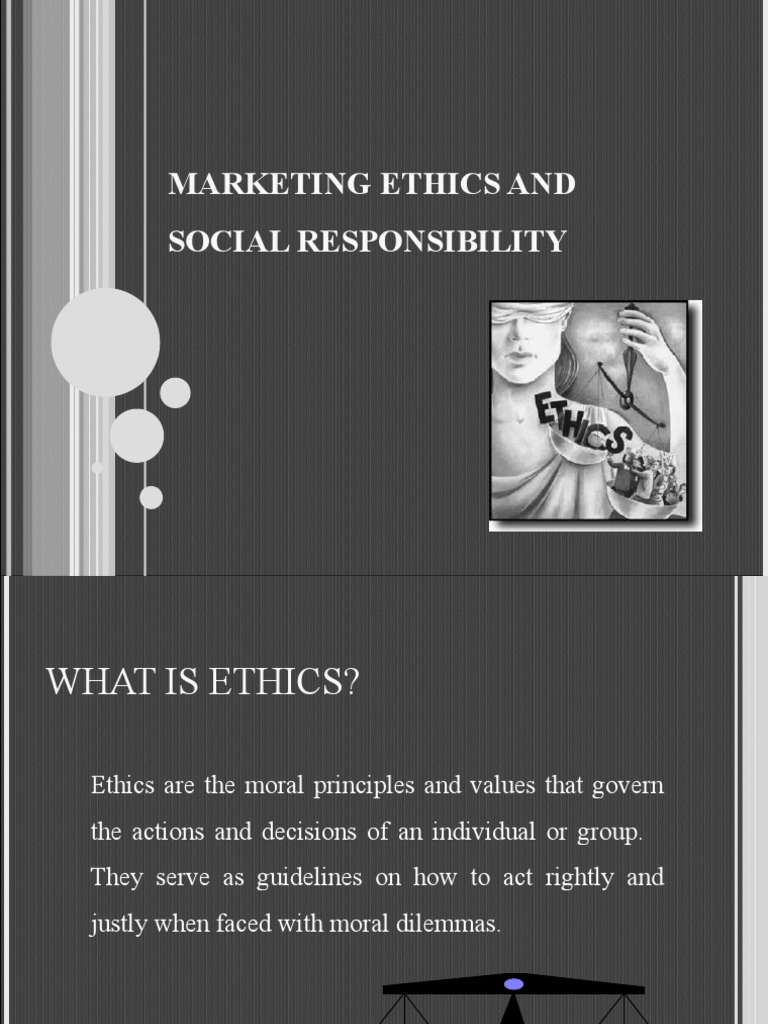 Marketing Ethics and Social Responsibility | PDF | Marketing ...