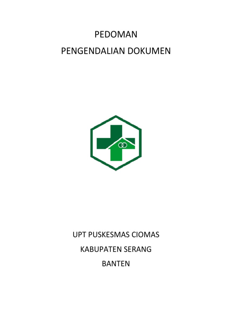 Cover Pedoman Pengendalian Dokumen | PDF