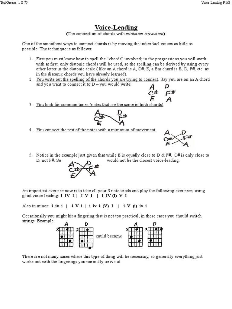 Ted Greene Chord Studies PDF | PDF | Chord (Music) | Harmony