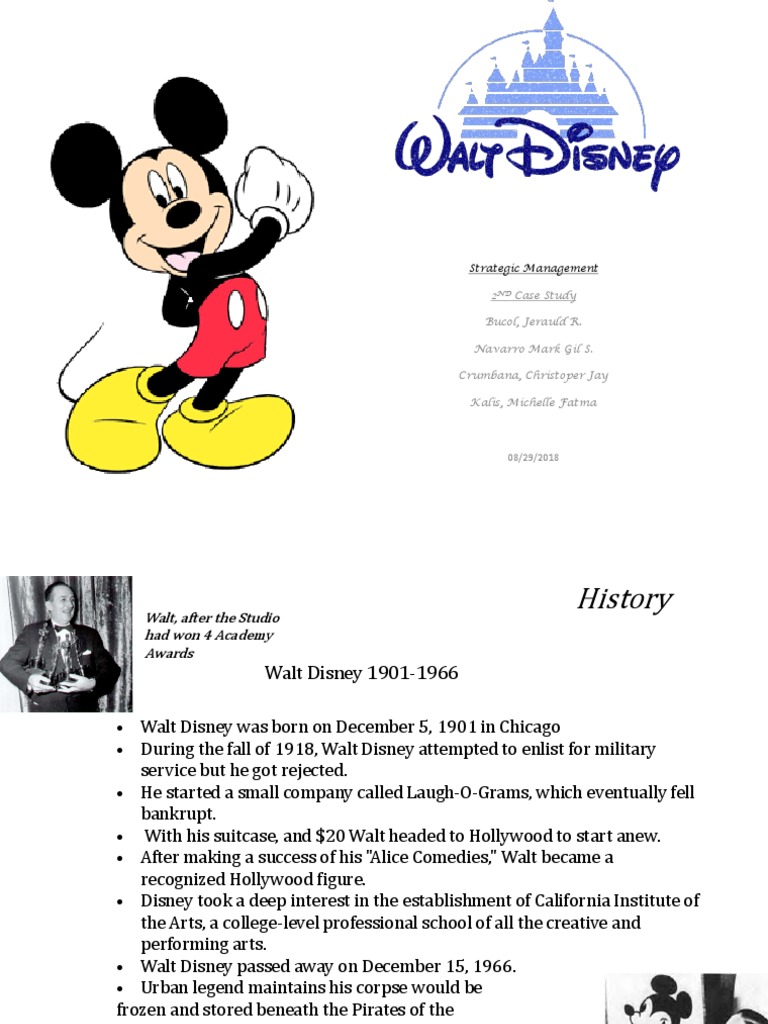 Walt Disney Paper | PDF | Strategic Management | The Walt Disney Company