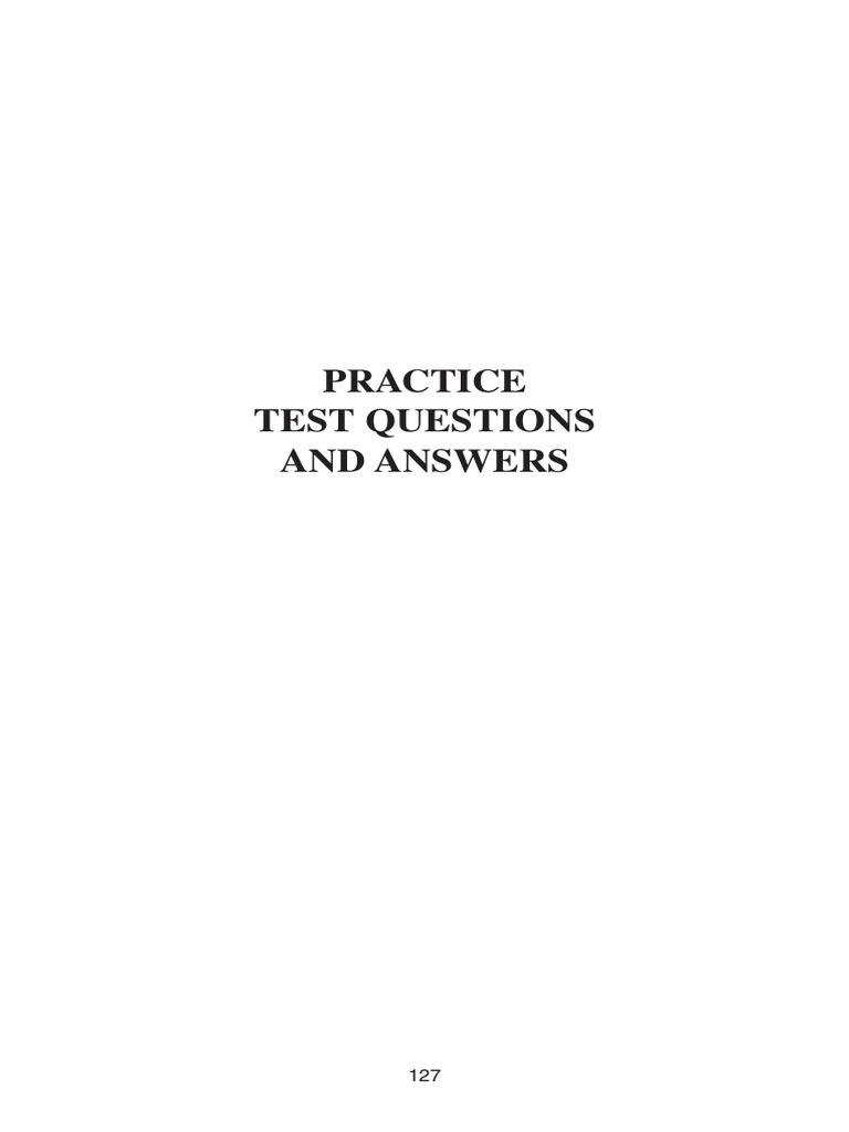 Practice Test Questions and Answers | PDF | Traffic | Traffic Light
