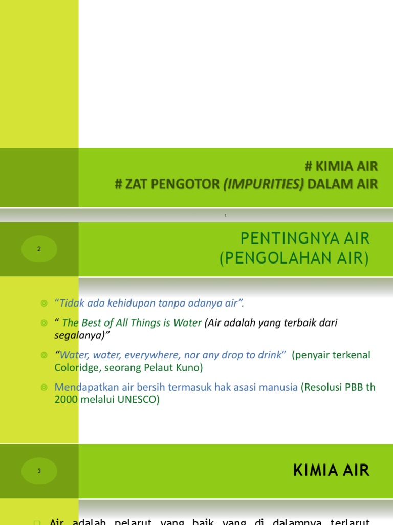 Zat Pengotor Dalam Air | PDF | Sains & Matematika