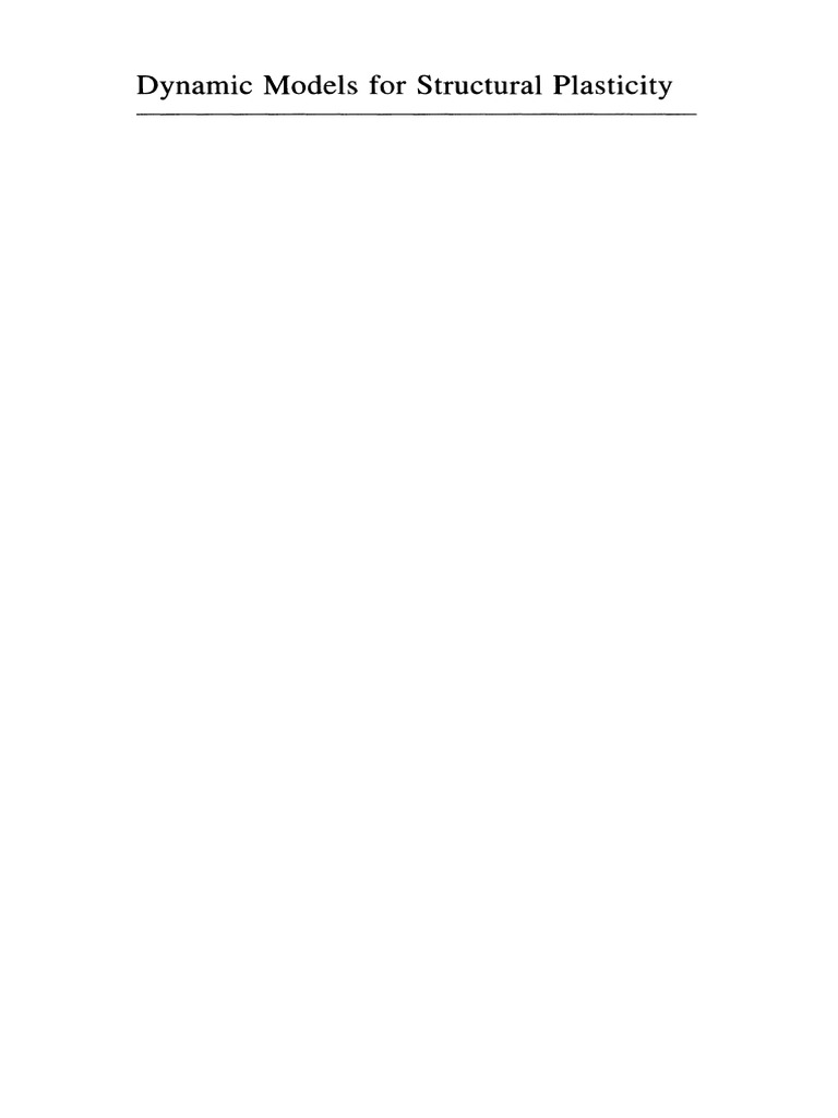 Dynamic Models For Structural Plasticity (1993) | PDF | Stress ...