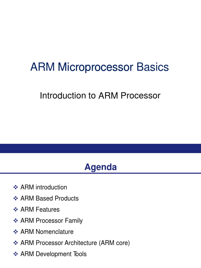 Arm Basics Pdf Arm Architecture Computer Architecture