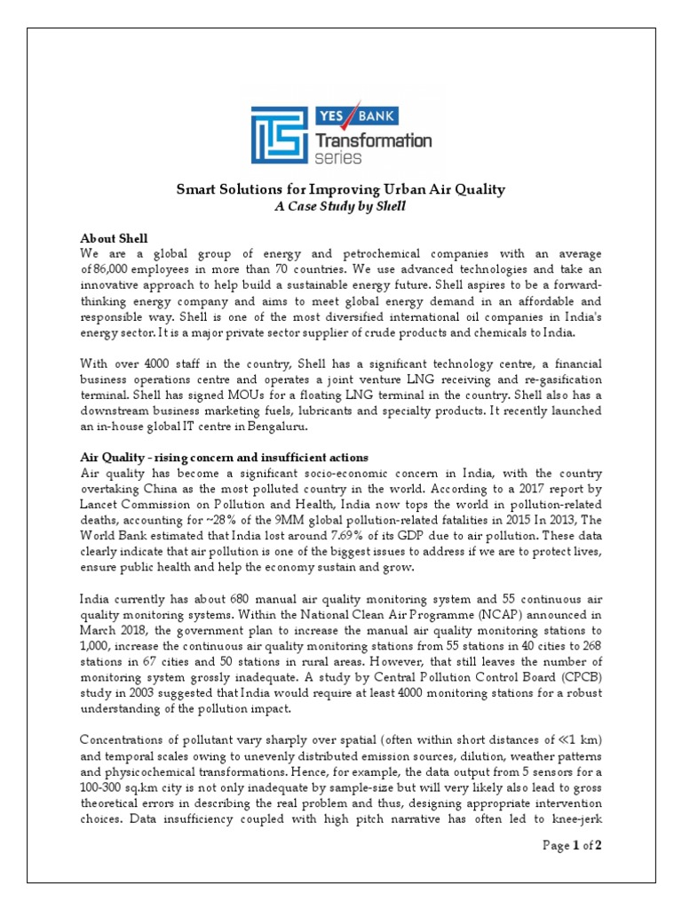 Shell Case Study | PDF | Royal Dutch Shell | Air Pollution