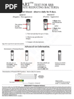 SANI-CHECK SRB Testing Procedure Guide | PDF | Water | Chemical Substances