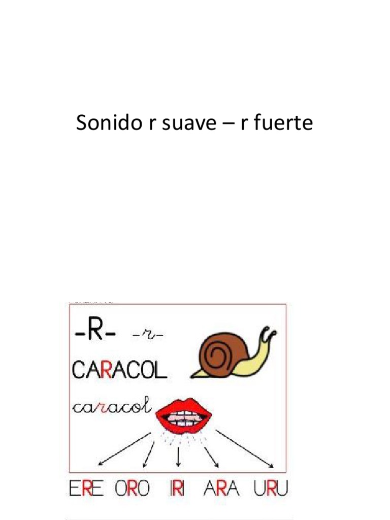 Sonido de la letra R: Suave y Fuerte | PDF | Arte