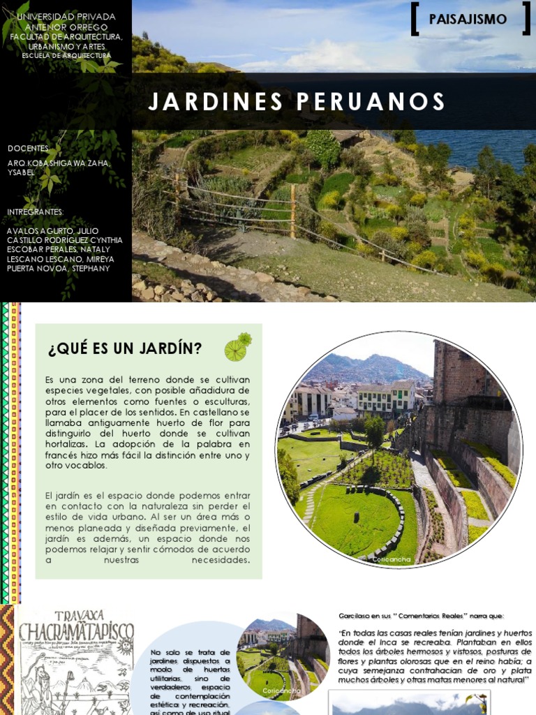 Jardines Peruanos | PDF | Imperio Inca | Jardines