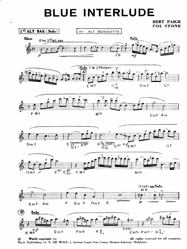 Blue Interlude - 5334 - (Bert Paige-Pol Stone) | PDF