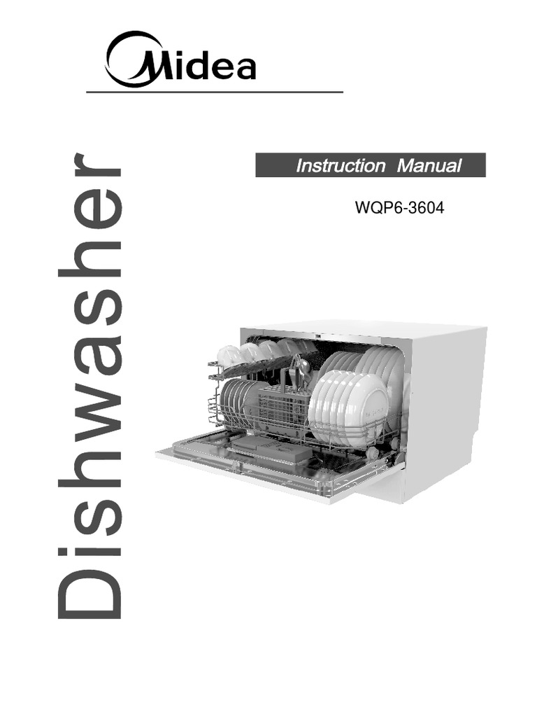 Midea WQP6 3604 AU Benchtop Dishwasher User Manual | PDF | Dishwasher ...