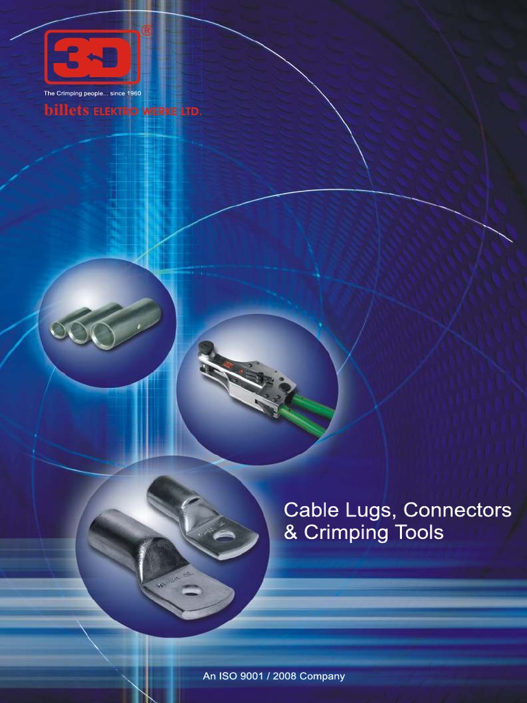 3D Cable Lugs and Crimping Tools Overview | PDF | Electrical Conductor ...