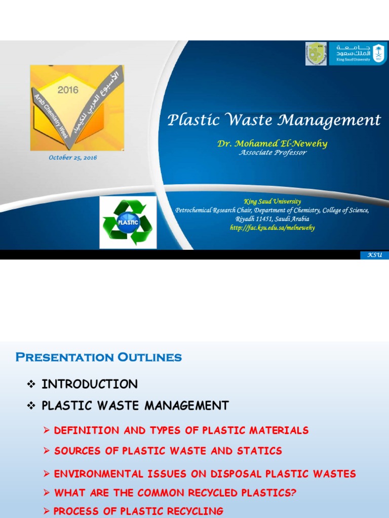 Plastic Waste Management PDF | Download Free PDF | Recycling | Waste ...
